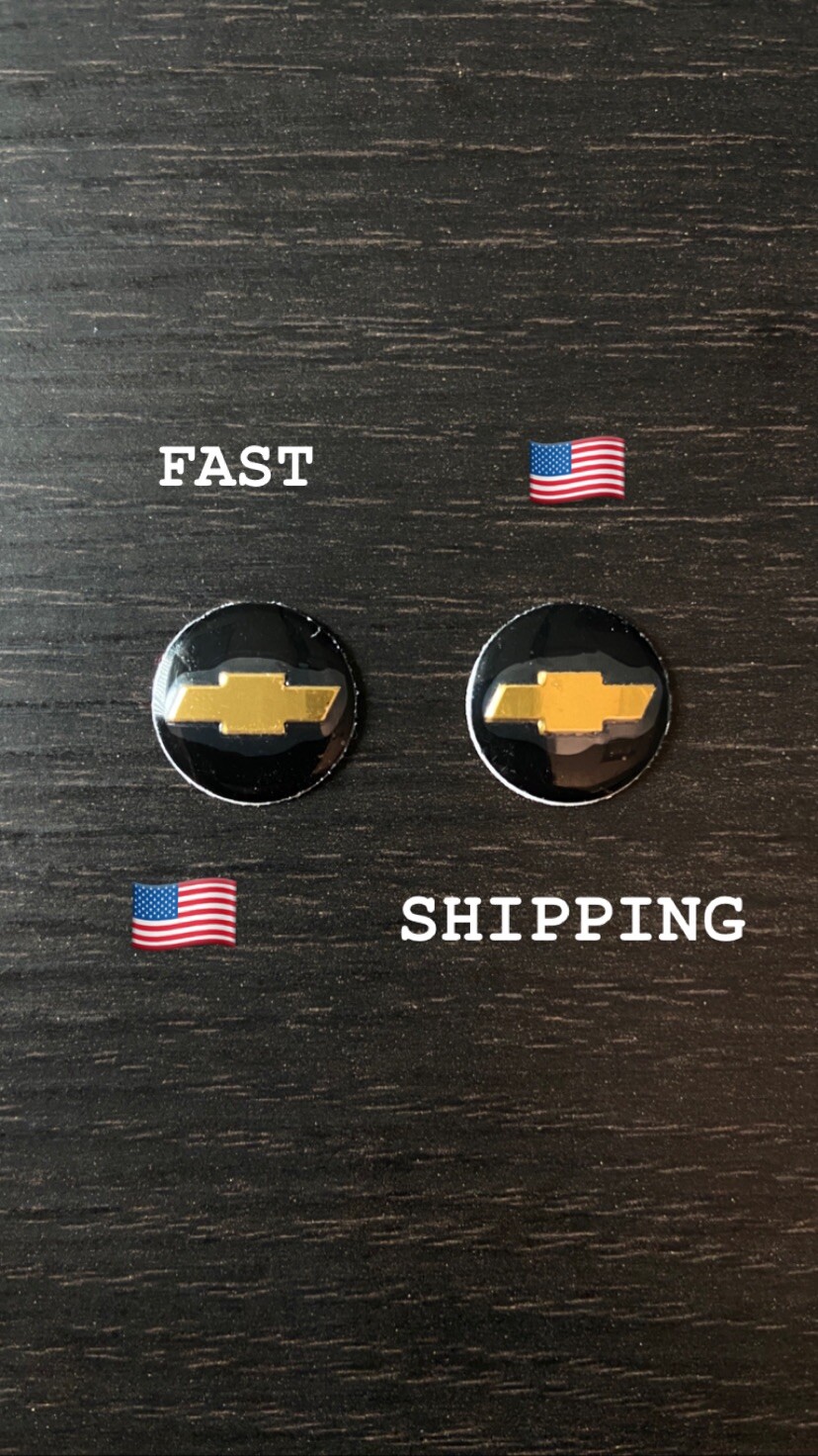 NEW CHEVROLET 2pcs - 14mm Key Fob Emblem 3M Sticker Decal Logo Remote ...