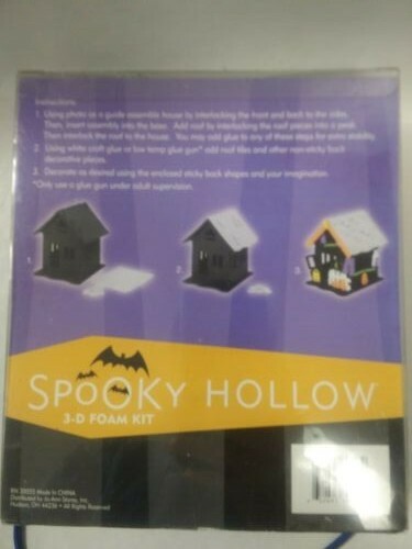 Spooky Hollow 3D Haunted House Craft Kit - Craft Kits - Finished Size ...