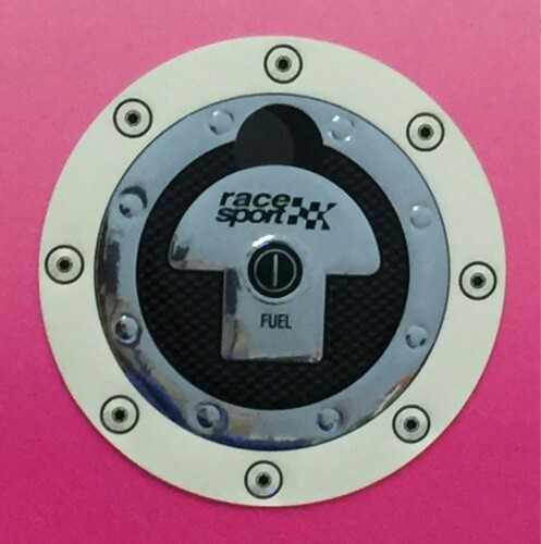 STICKER TRAPPE ESSENCE CHROME CARBONE Ø110mm N | eBay