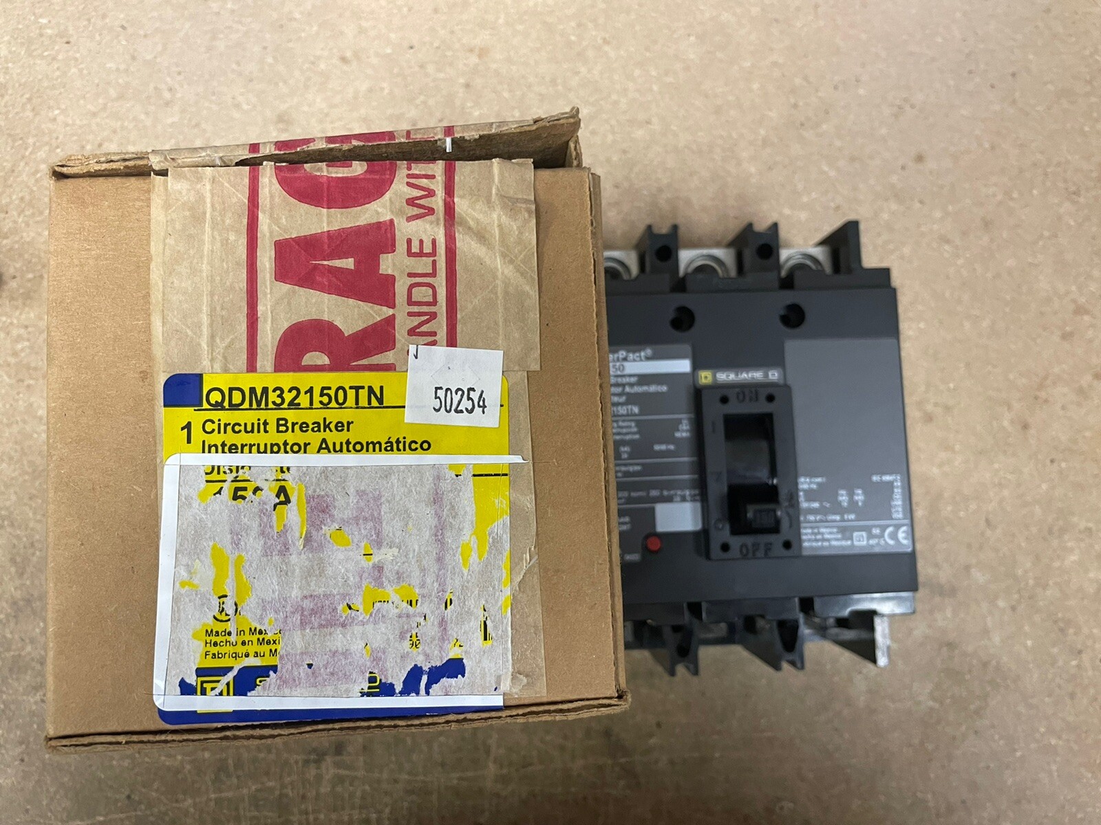 SQUARE D QDM32150TN 3 POLE 150A QD 150A CIRCUIT BREAKER (SEE ...
