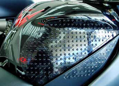 STOMPGRIP 2006-2015 FZS1000 FZ1 Yamaha TANK PAD KIT VOLCANO BLACK 55-10 ...