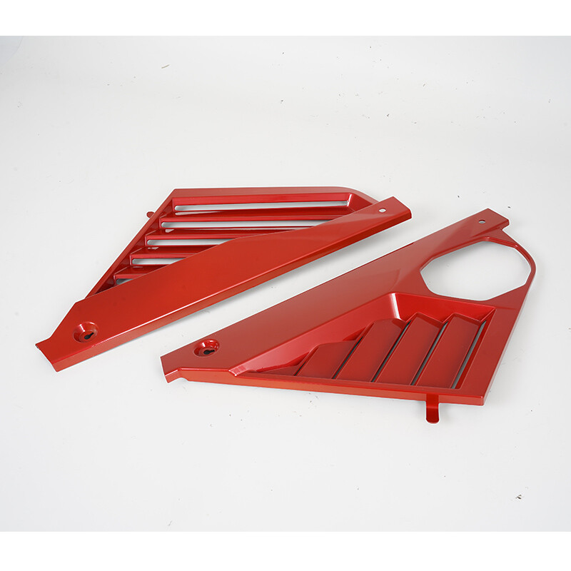 2X Gloss Red Engine Covers Engine Bay Panel Trim Cover For 2020-2024 ...