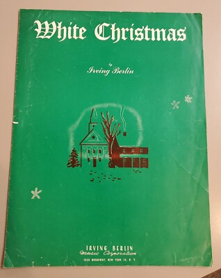 1942 WHITE CHRISTMAS Vintage Sheet Music by Irving Berlin | eBay
