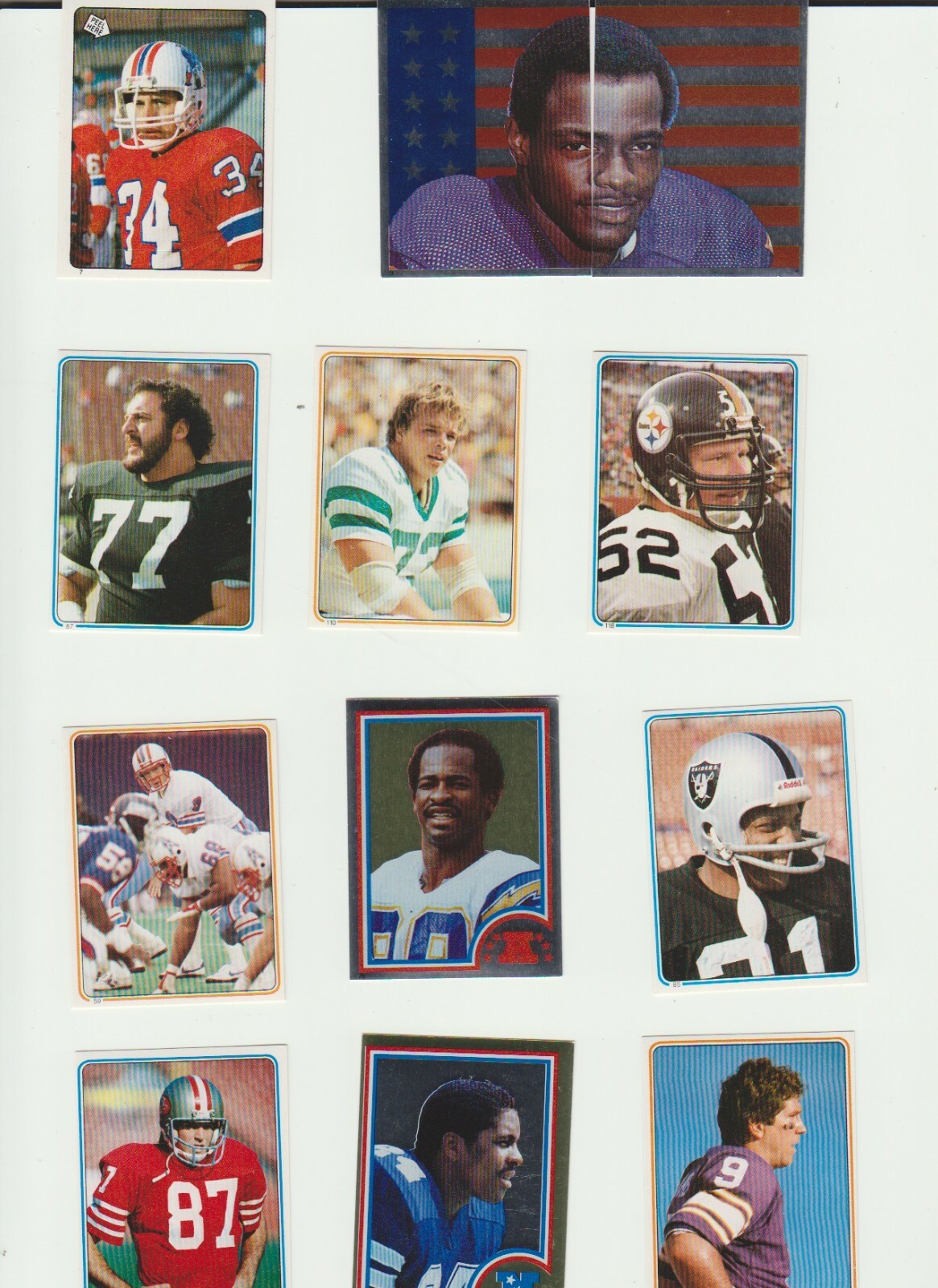 1983 Topps Football Stickers SET BREAK singles - stars, commons, HOFers ...