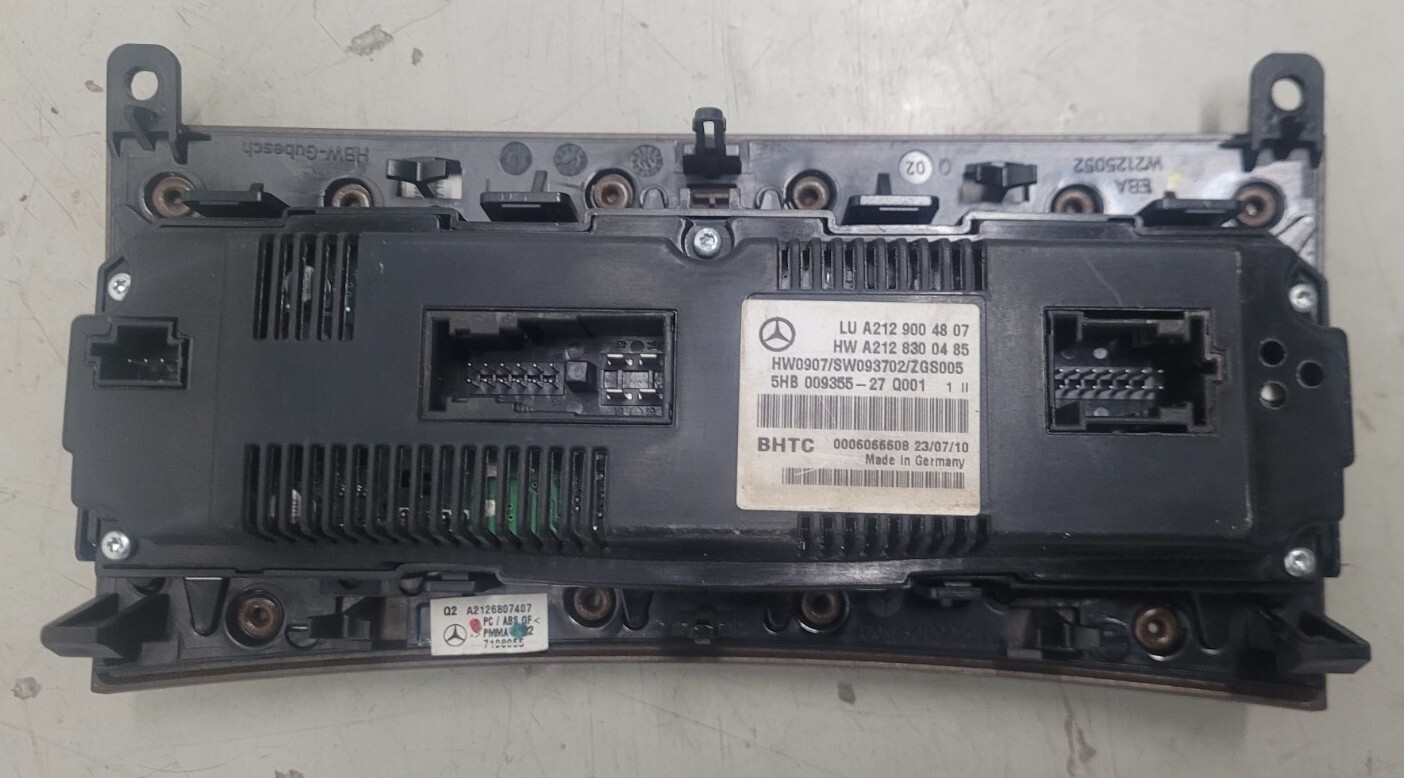 10-13 Mercedes W212 E350 A/C AC Heater Temperature Climate Control ...