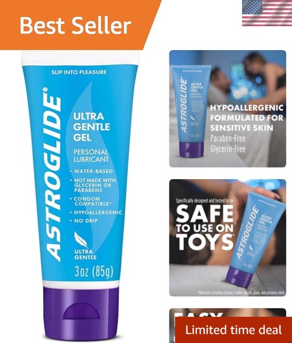 Water Based Lube 3oz, Ultra Gentle Gel Personal Lubricant ...