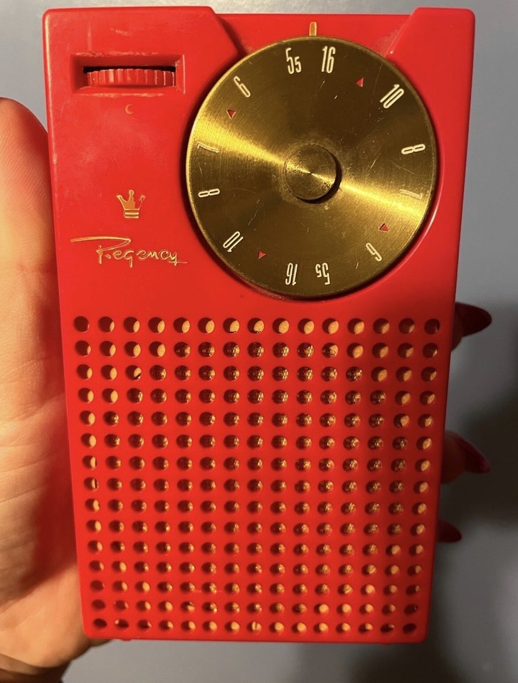Vintage Rare 1st edition Regency Model TR-1 Red Transistor Radio | eBay