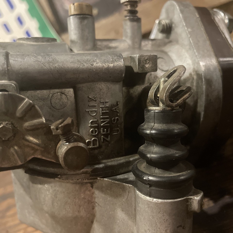 Zenith- Bendix 13478 Chrome Intake Carburetor, 38mm w/ Adjustable Main ...