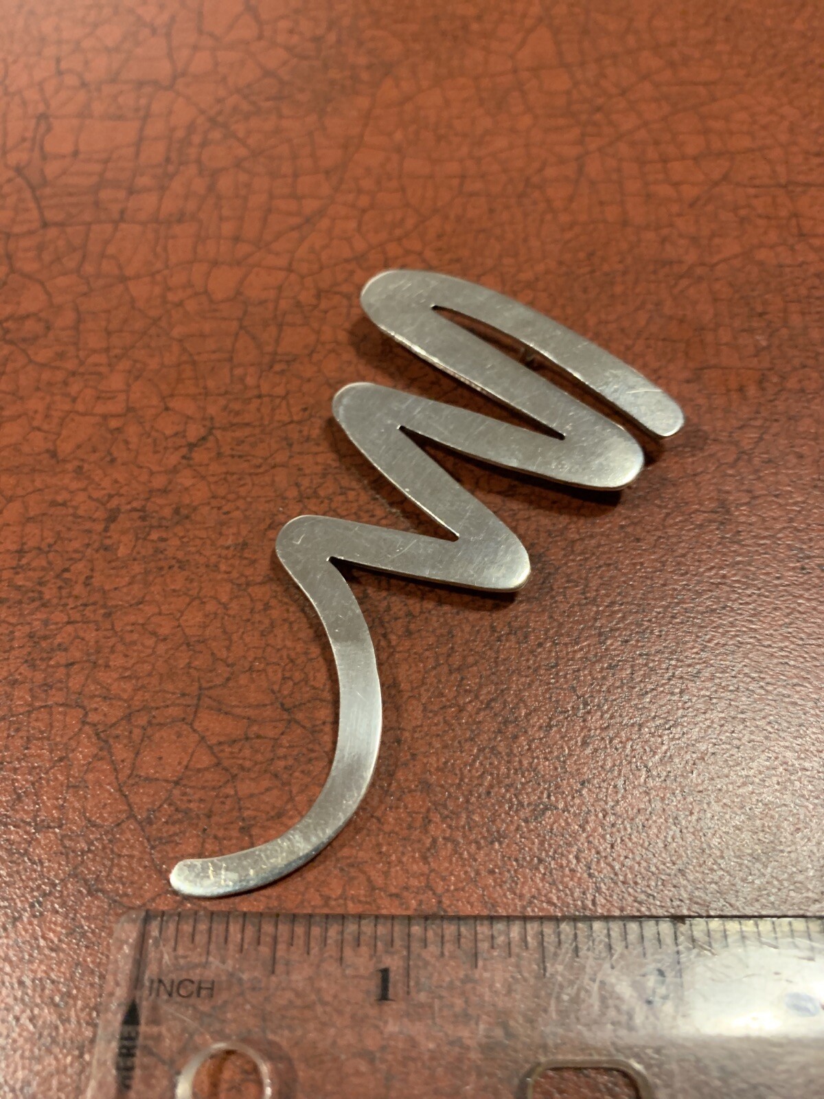 Vintage Signed 925 TE-26 Sterling Silver Squiggly Line Pin Or Necklace ...