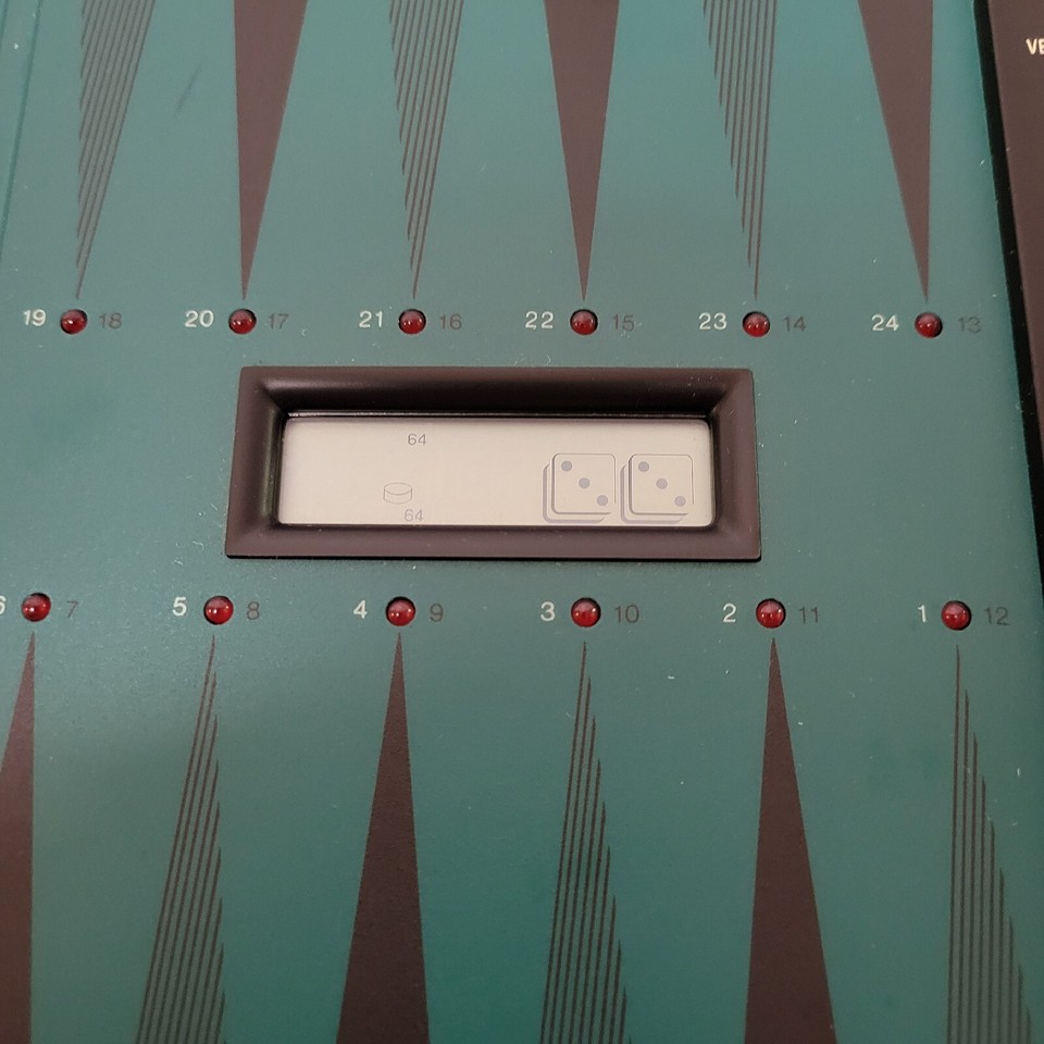 Vintage Sensory Backgammon Computer Electronic Game Saitek Working-Leather Cover | eBay