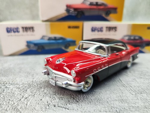 GFCC 1/43 Scale Buick Roadmaster Riviera 1956 Red Diecast Car Toys Gift ...
