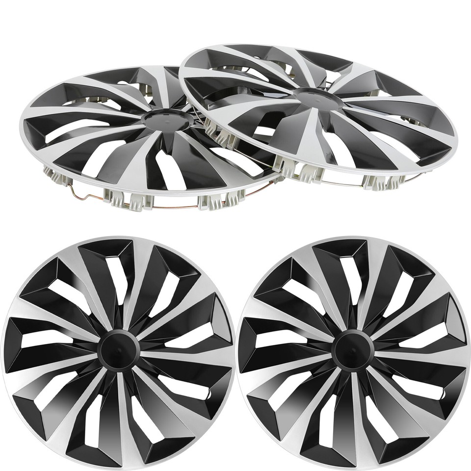 Set of 4 Wheel Covers 15" Snap On Hub Caps Fit R15 Tire & Steel Rim For ...