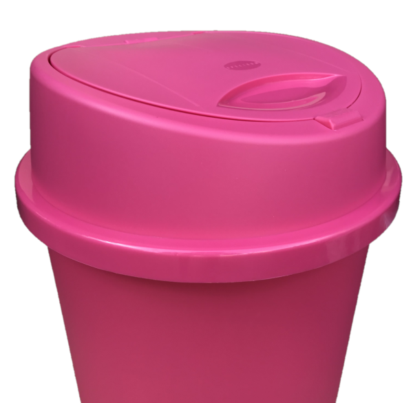 45l new pink touch top bin dustbin rubbish bin kitchen home plastic ...