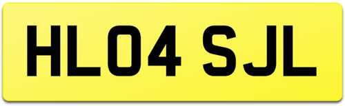 HL04 SJL PERSONALISED 'HELLO' PRIVATE CAR REG NUMBER PLATE ALL FEES ...