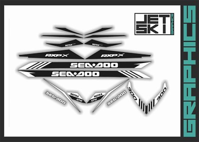 SEADOO RXP 300 graphics set decals stickers kit for jet ski vinyl wrap ...