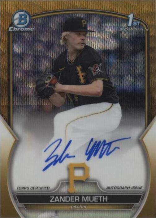 2023 Bowman Draft - Chrome Prospect Autographs Zander Mueth #CDA-ZM ...