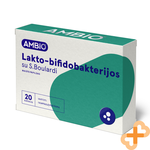 AMBIO Lacto Bifidobacteria S.Boulardi 20 Caps Food Supplement Digestive ...