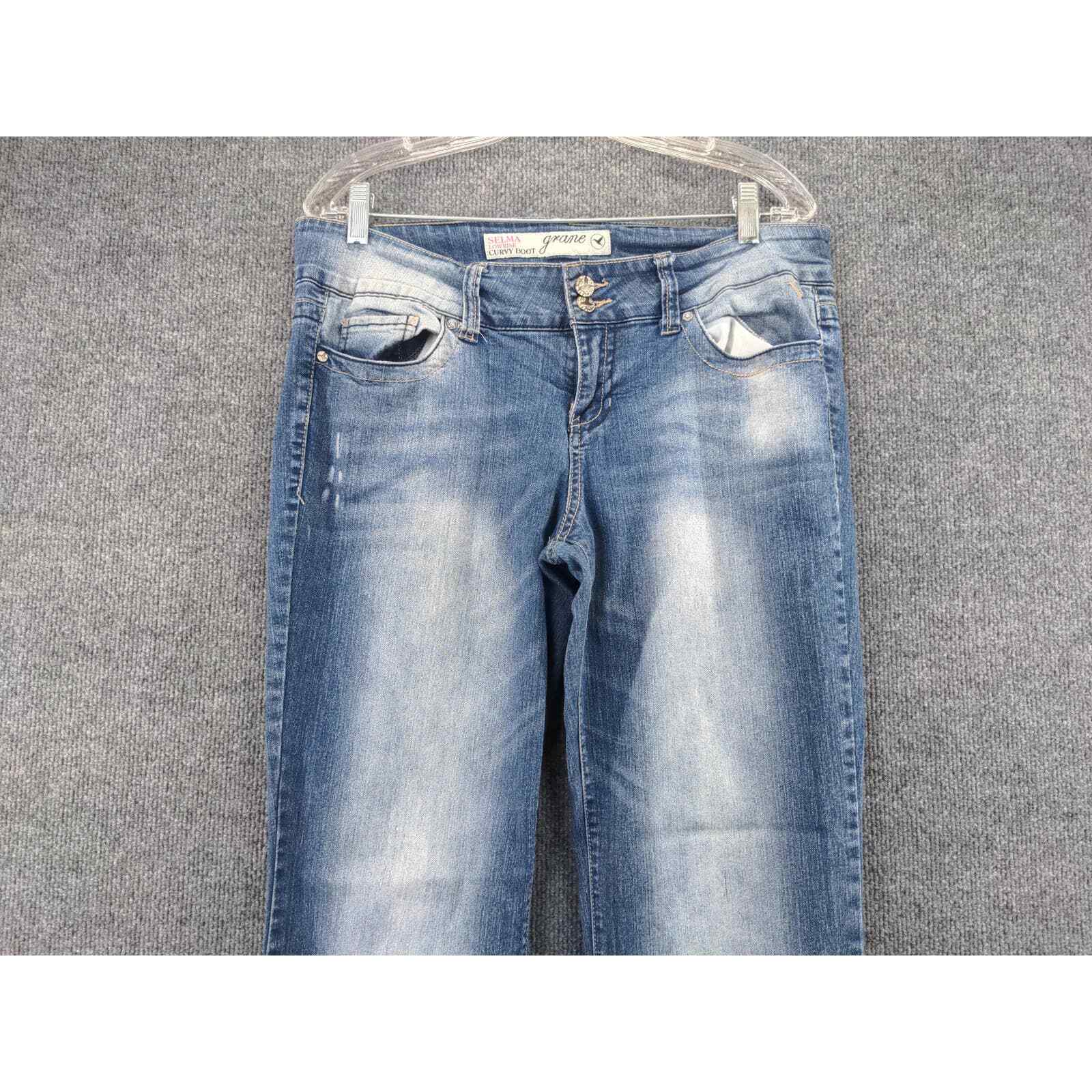 Juniors Grane Selma Low Rise Curvy Boot Cut Jeans Siz… - Gem