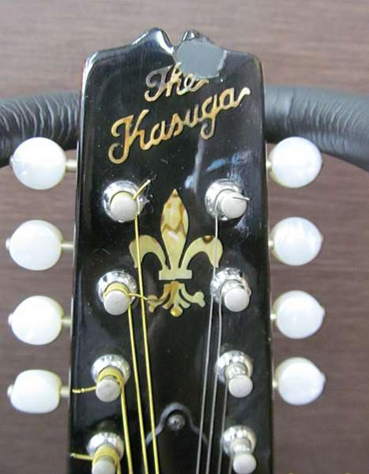 Vintage KASUGA flat mandolin 8 string M-30 maintenance required no case ...