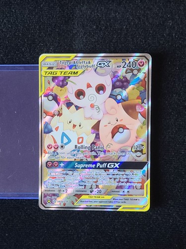 Pokémon TCG Togepi Cleffa Igglybuff GX Tag Team Alternate Art 143a/236 ...