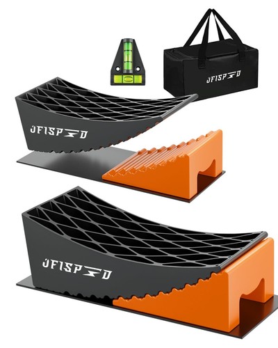 RV Leveling Blocks Ramp Kit, 2 Packs Camper Leveler System for Travel ...