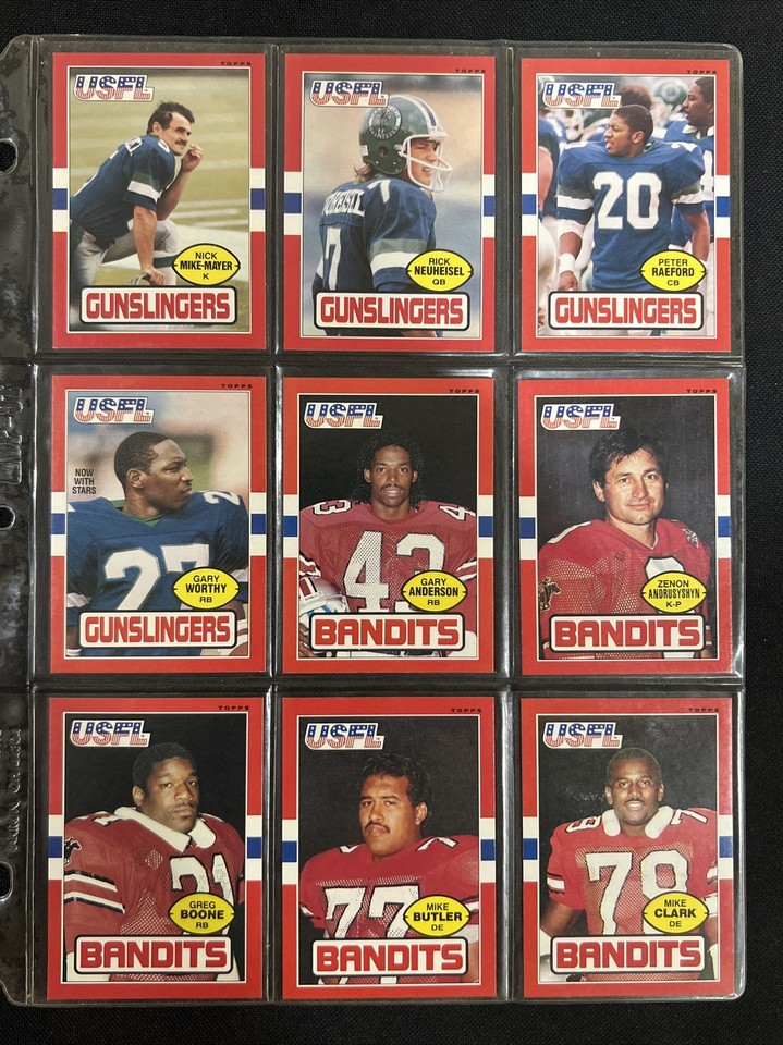 1985 Topps USFL Football Complete Set 132 Cards Mint Mint Beautiful *1 ...