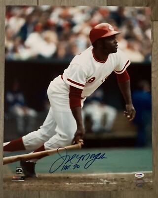 JOE MORGAN CINCINNATI REDS SIGNED AUTOGRAPHED 16X20 HOF INSC. PSA / DNA ...