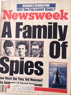 Newsweek Magazine A Family Of Spies June 10, 1985 082017nonrh3 | eBay