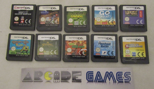LOT 10 JEUX NINTENDO DS DISNEY RATATOUILLE KID PADDLE GARFIELD BOB L ...