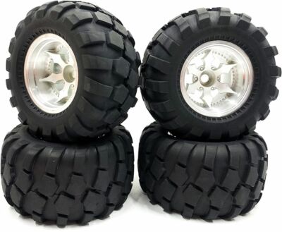 1/12 XS Flux Wheels & Rims /Tires 4pcs for 1/12 1/10 MT HPI Racing E ...