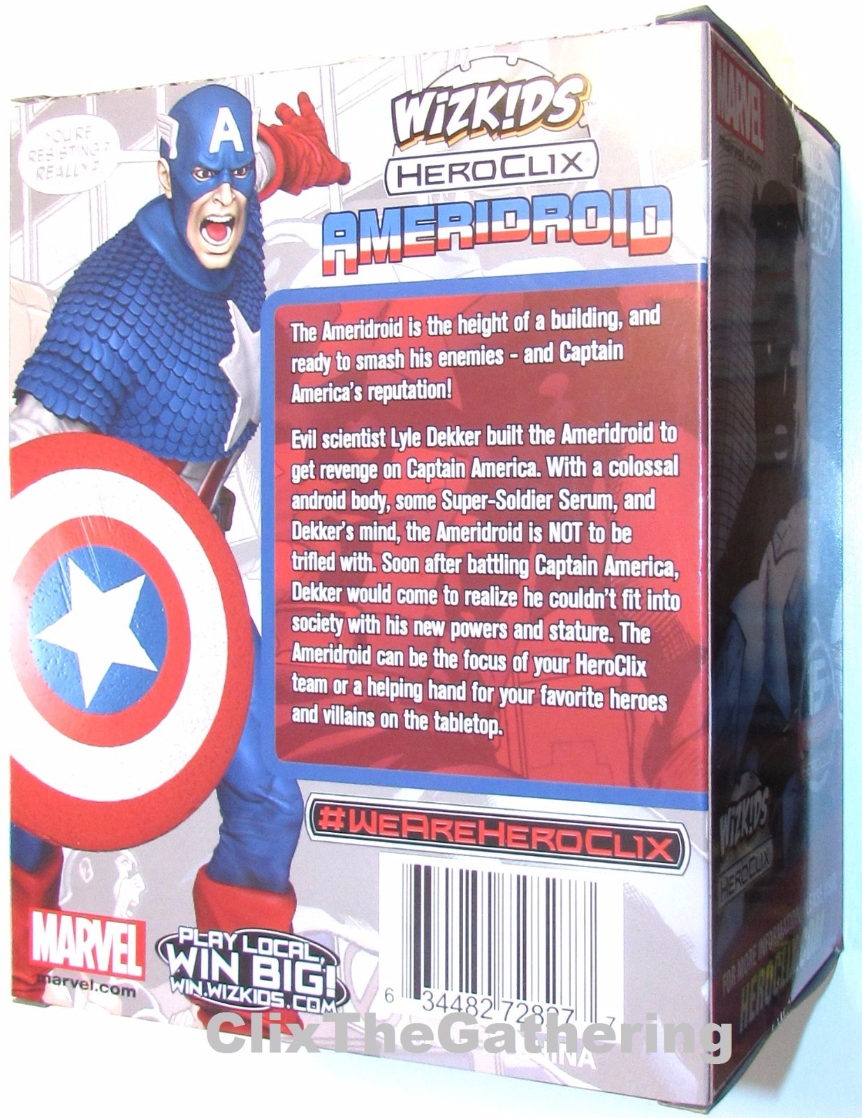 AMERIDROID G001 15th Anniversary What If HeroClix Colossal Captain ...