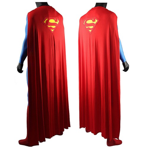 52 Superman Cape Red Men Cloak Superhero Cosplay Costume for Suit ...