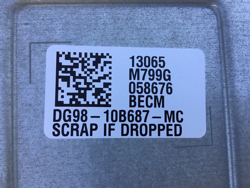 2013-2015 Ford C-Max Hybrid Battery Control Module DG98-10B687-MC OEM ...