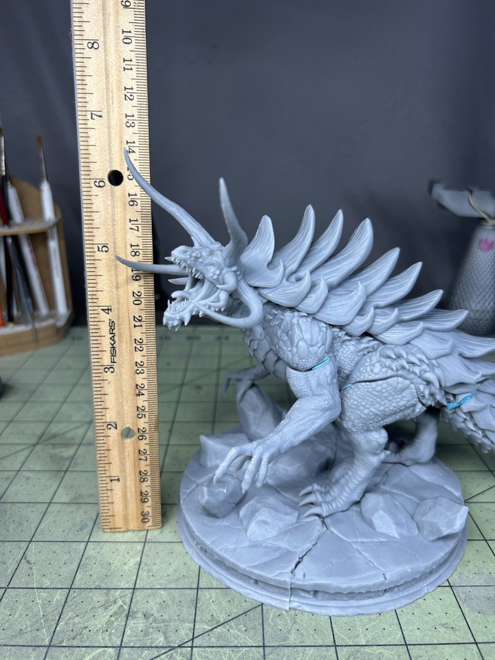 Tarrasque Miniature For Dungeons And Dragons 3D Printed 32mm Scale | eBay