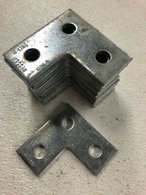 B-Line B140 3-Hole Corner Connector Plate Zinc Strut Fitting USED (Lot ...