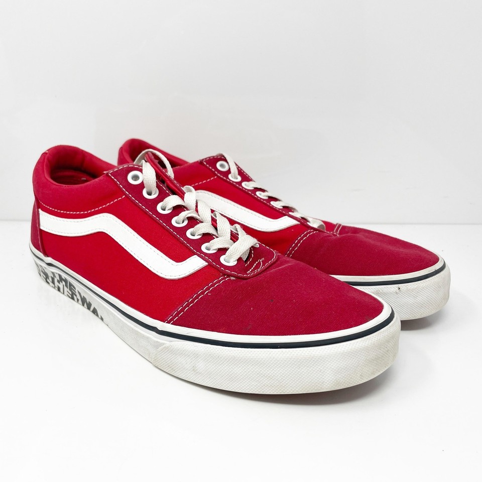 Vans Mens Off The Wall 500714 Red Casual Shoes Sneakers Size 10 | eBay