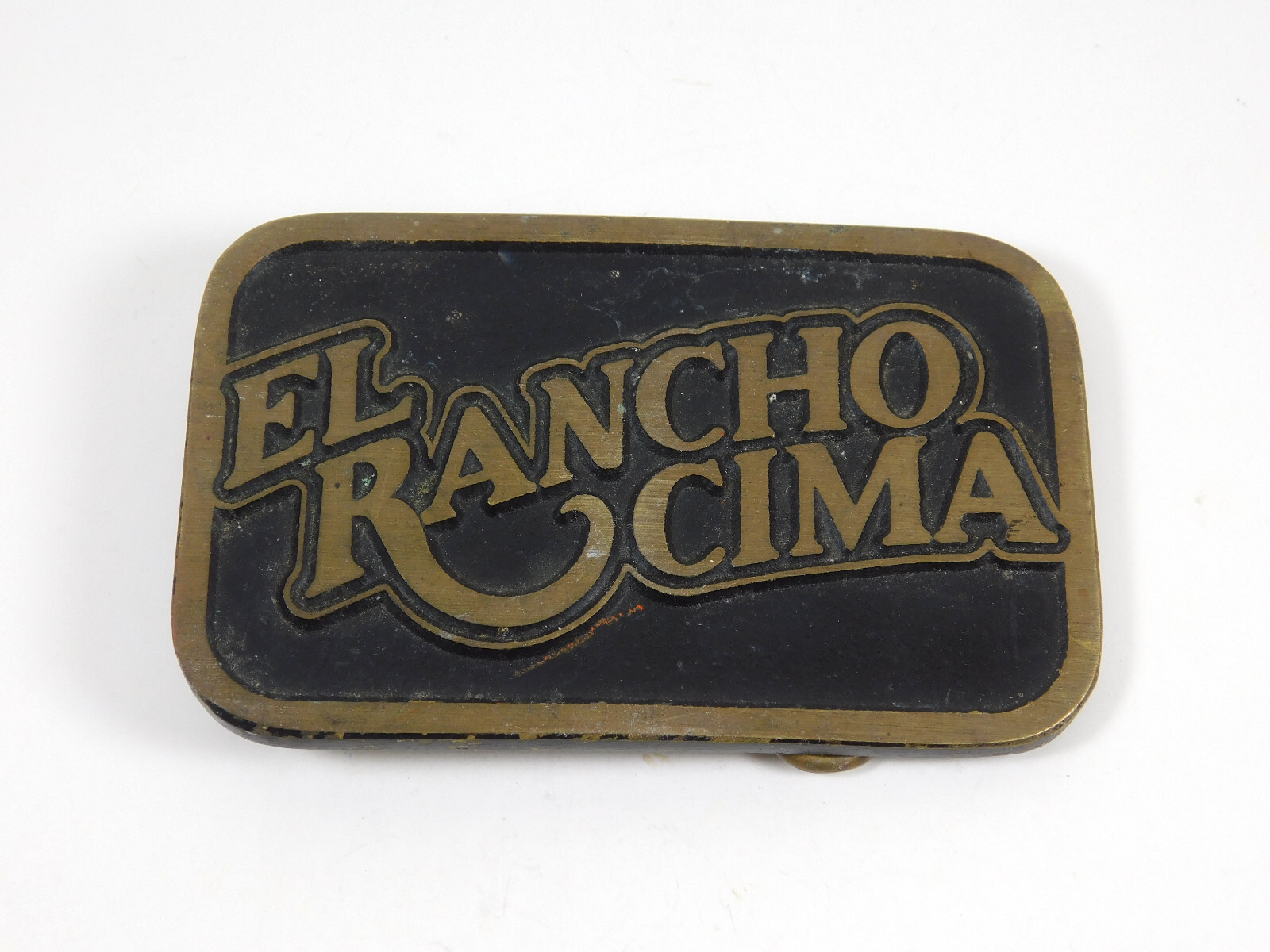 Vintage "El Rancho Cima" DynaBuckle Solid Brass Metal… - Gem