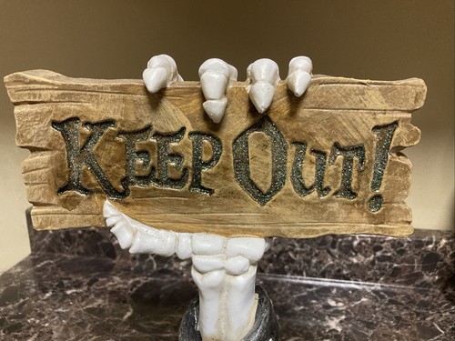 Keep Out Sign Skeleton Arm And Chains | eBay