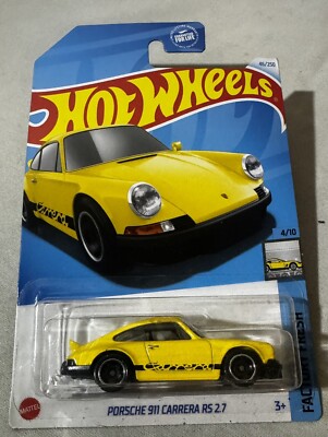 Hot Wheels 2024 HW Factory Fresh 4/10 Yellow Porsche 911 Carrera RS 2.7 ...