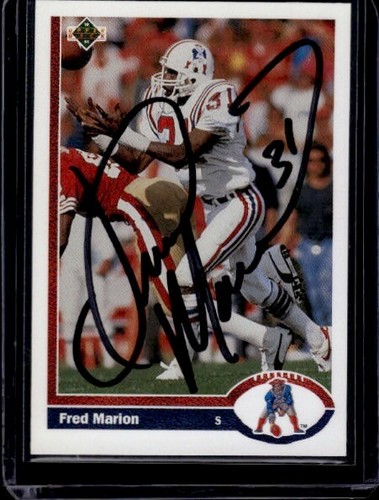 1991 Upper Deck #375 Autographed Fred Marion Trading Card | eBay