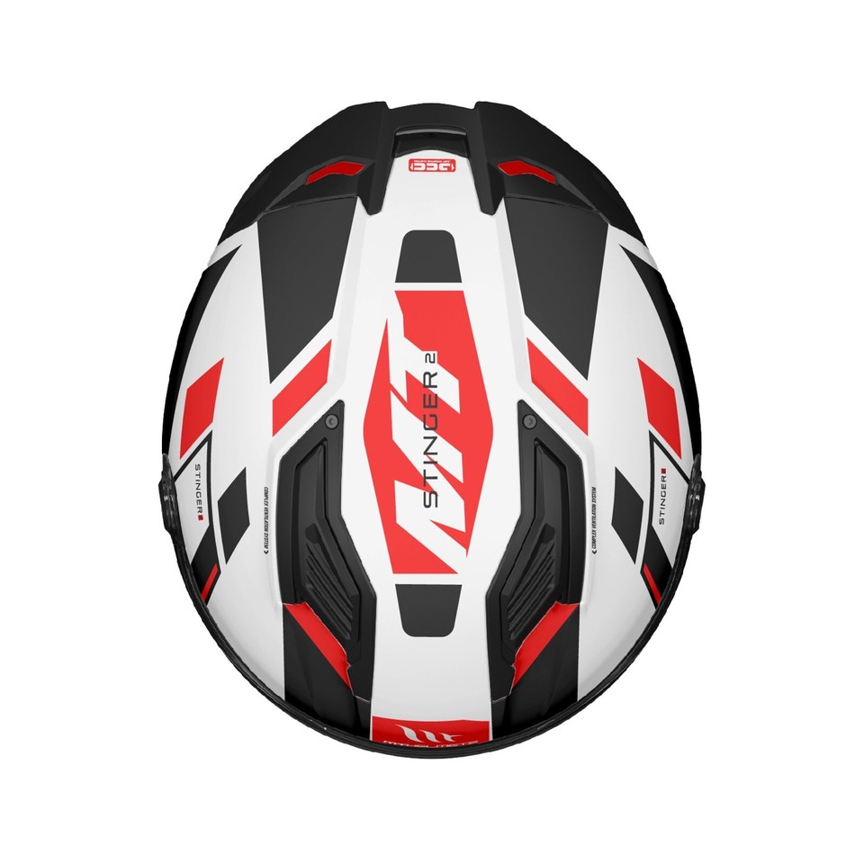 MT STINGER 2 ZIVZE ECE 22.06 MOTORCYCLE MOTORBIKE FULL FACE HELMET ...