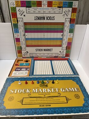 1968 Vintage Stock Market Board Game "New Deluxe Edition" Complete ...