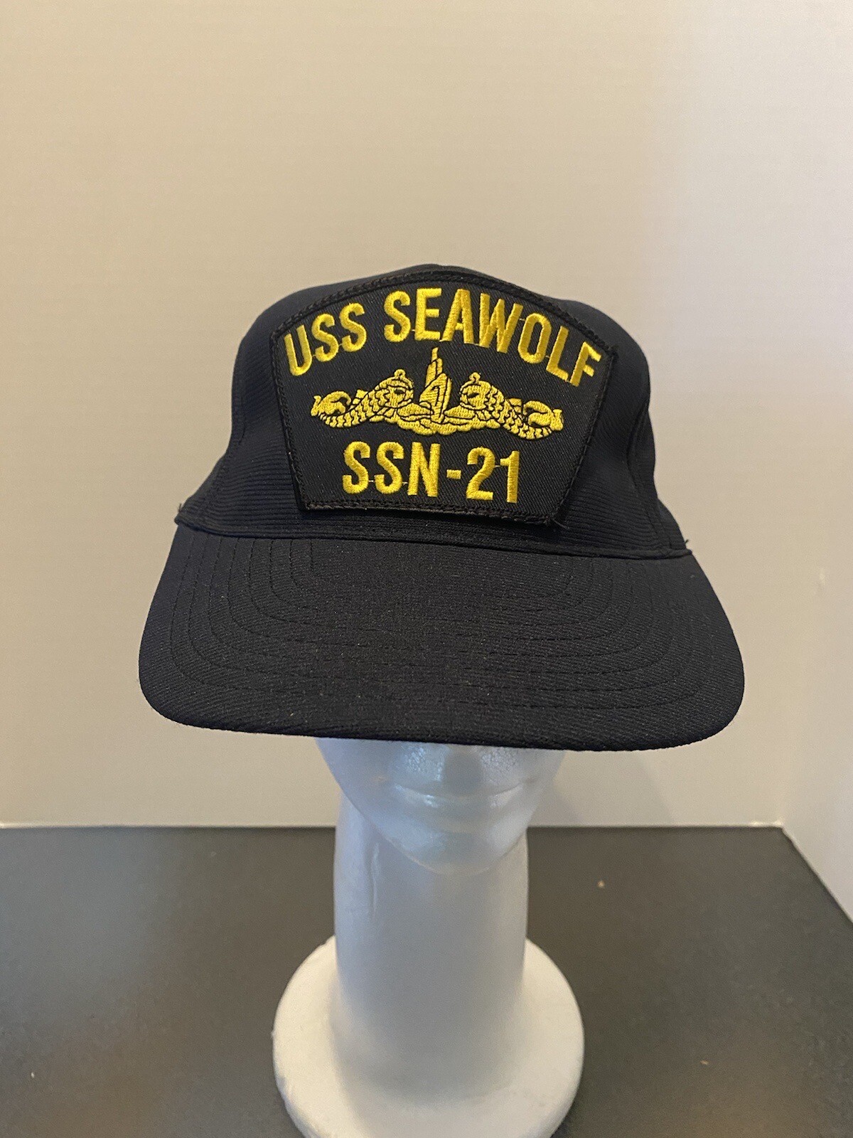 USS Seawolf SSN-21 Submarine Ball Cap Silver Dolphins… - Gem