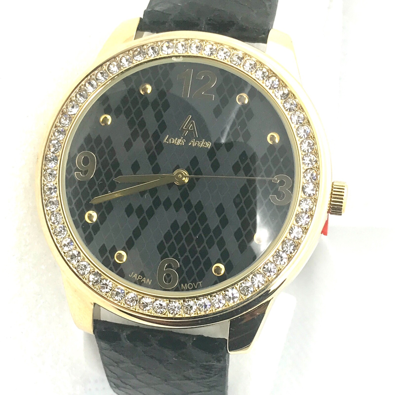 Louis Arden Quartz Watches Women with crystals and leather band | eBay