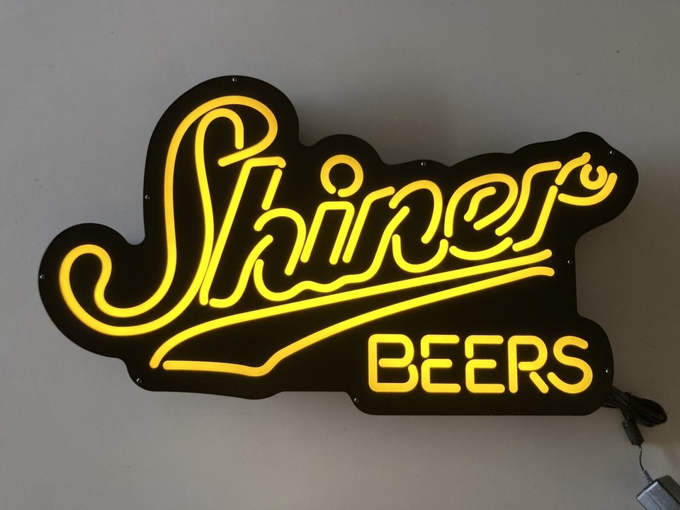 New Shiner Beers Texas Beer Led Light Bar Sign Not Neon | eBay