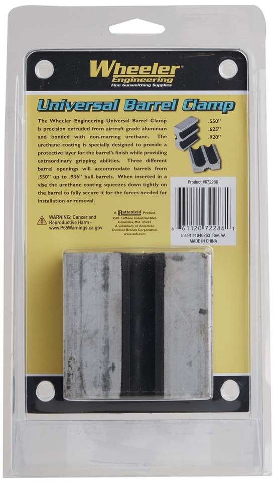 Wheeler Universal Barrel Clamp Vise Aircraft Grade Aluminum Non Marring ...