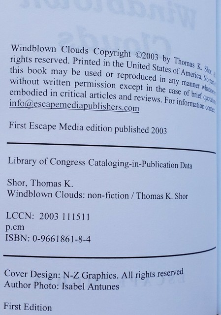 Windblown Clouds by Thomas K. Shor (Perfect) for sale online | eBay