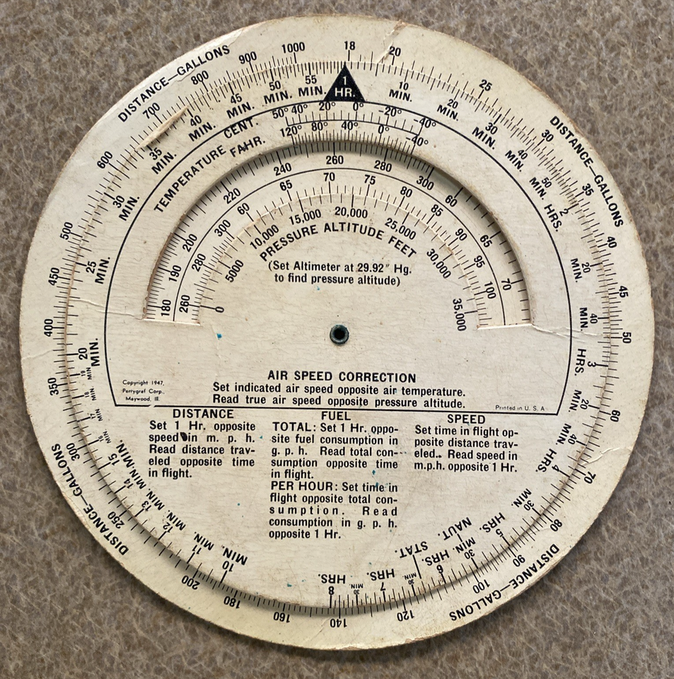 VTG Weems Dalton Dead Reckoning Computer Type E-6B w/ Case ...
