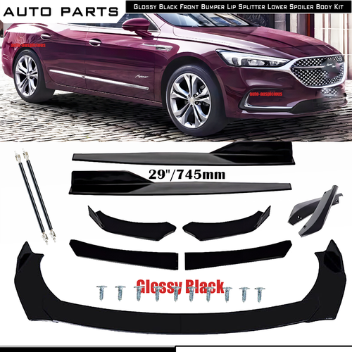 For Buick La Crosse Regal Front Bumper Lip Spoiler Splitter Side Skirt ...