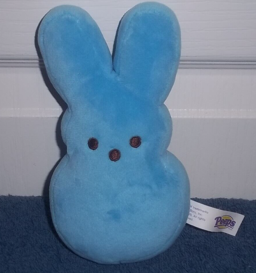 PEEPS BLUE BUNNY PLUSH TOY - 6 INCHES TALL | eBay